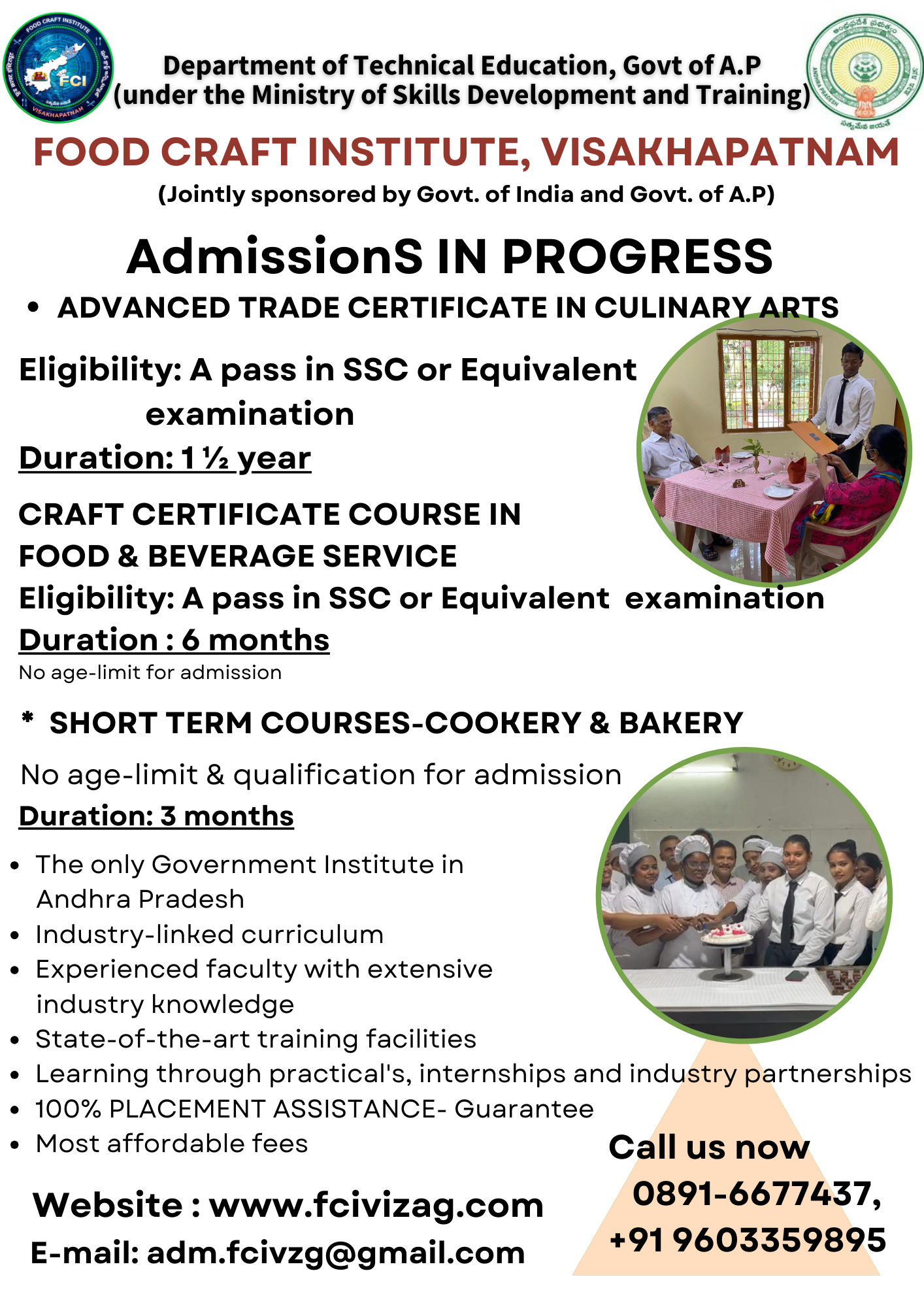 Food Craft Institute - Visakhapatnam